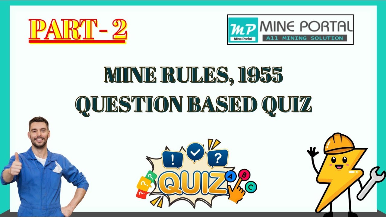 PART - 2, MINES RULES 1955 QUESTIONS - YouTube