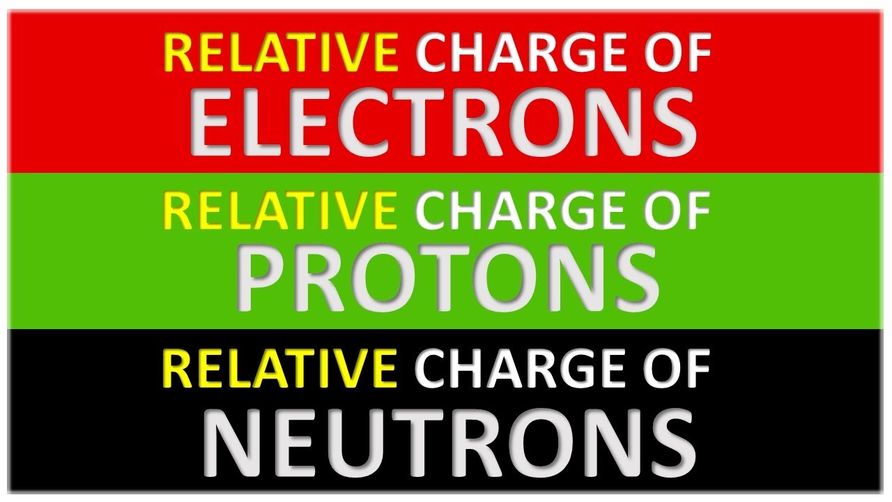 RELATIVE CHARGE OF ELECTRON VS RELATIVE CHARGE OF PROTON VS RELATIVE ...