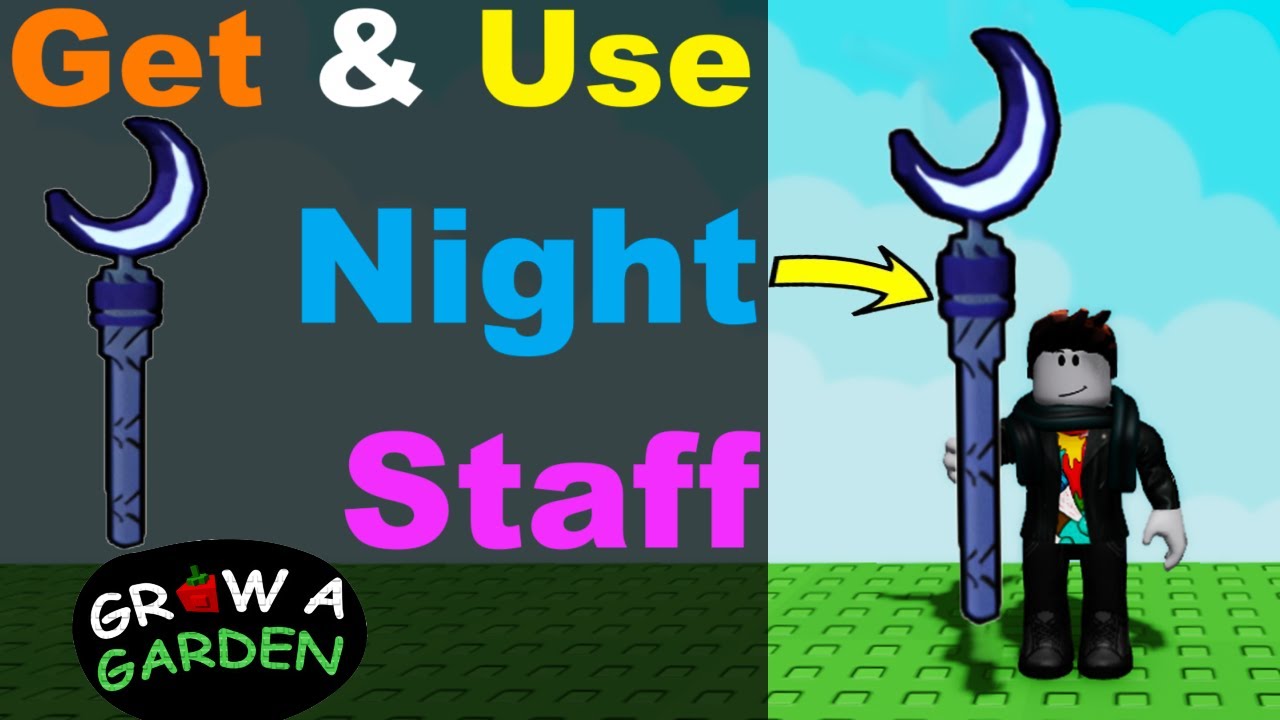 How to Get & Use Night Staff in Grow A Garden #roblox #growagarden ...