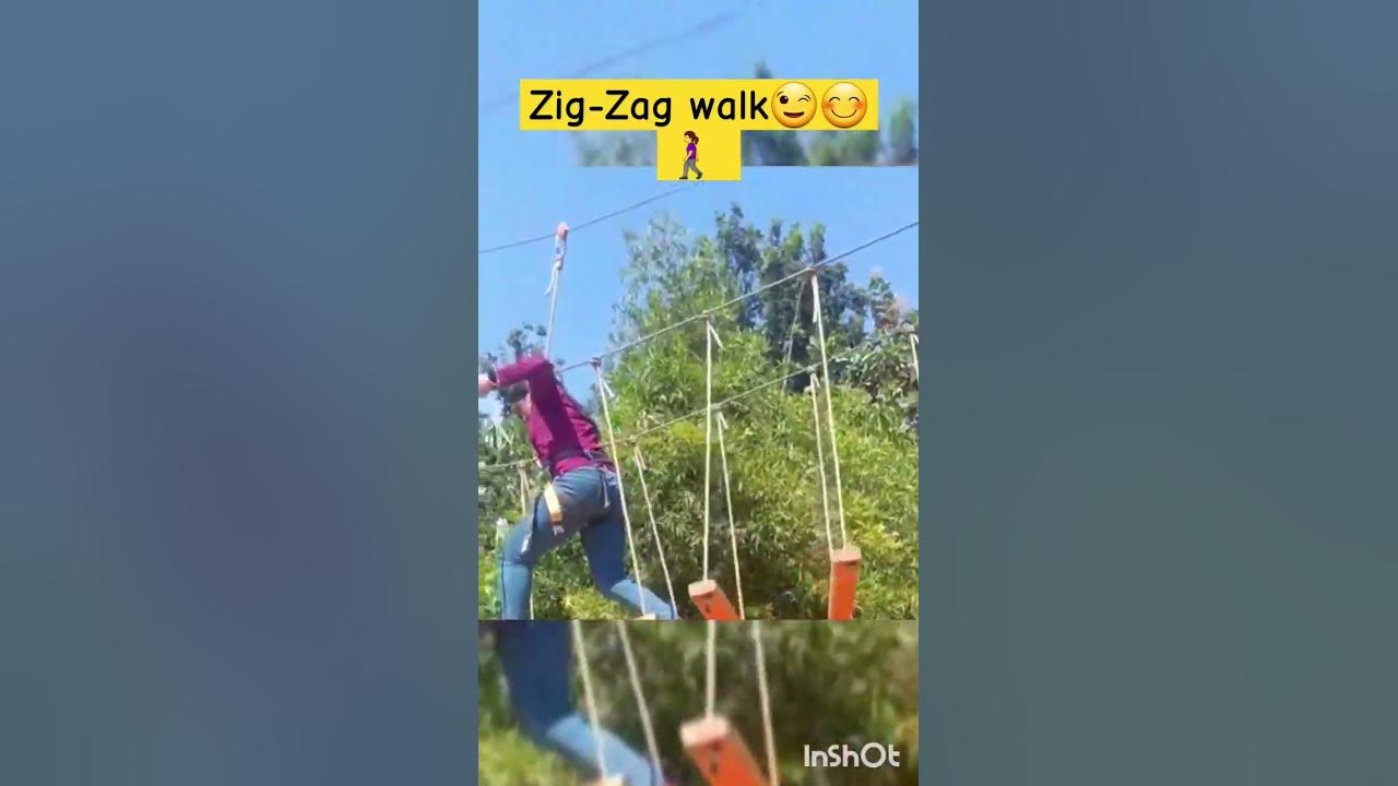 Zig zag walk #adventure #zigzag #trending #shortvideo #youtube #dailyvlog #trendingshorts # ...