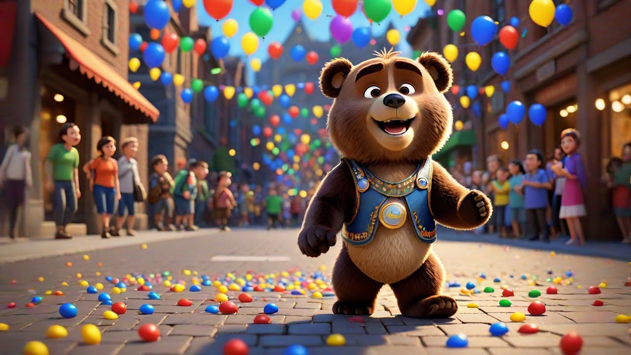 Four Teddy Bears March in a Parade | Counting Song for Kids | Fun ...