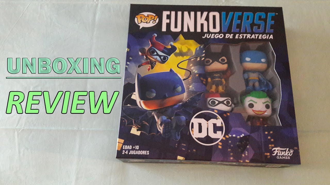 POP! FUNKOVERSE DE BATMAN JUEGO DE ESTRATEGIA - UNBOXING & REVIEW - YouTube