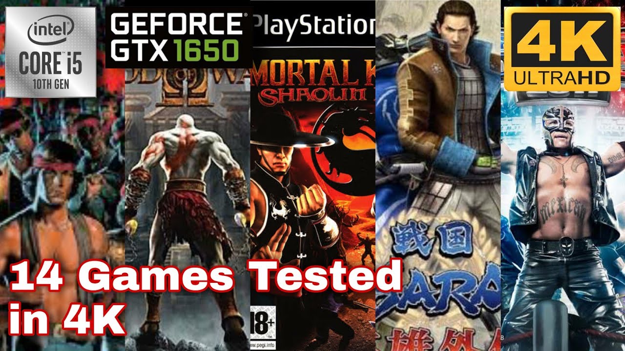 14 PS2 Games Tested in 4K - PCSX2 1.6.0 | GTX 1650 | I5-10300H | Acer ...