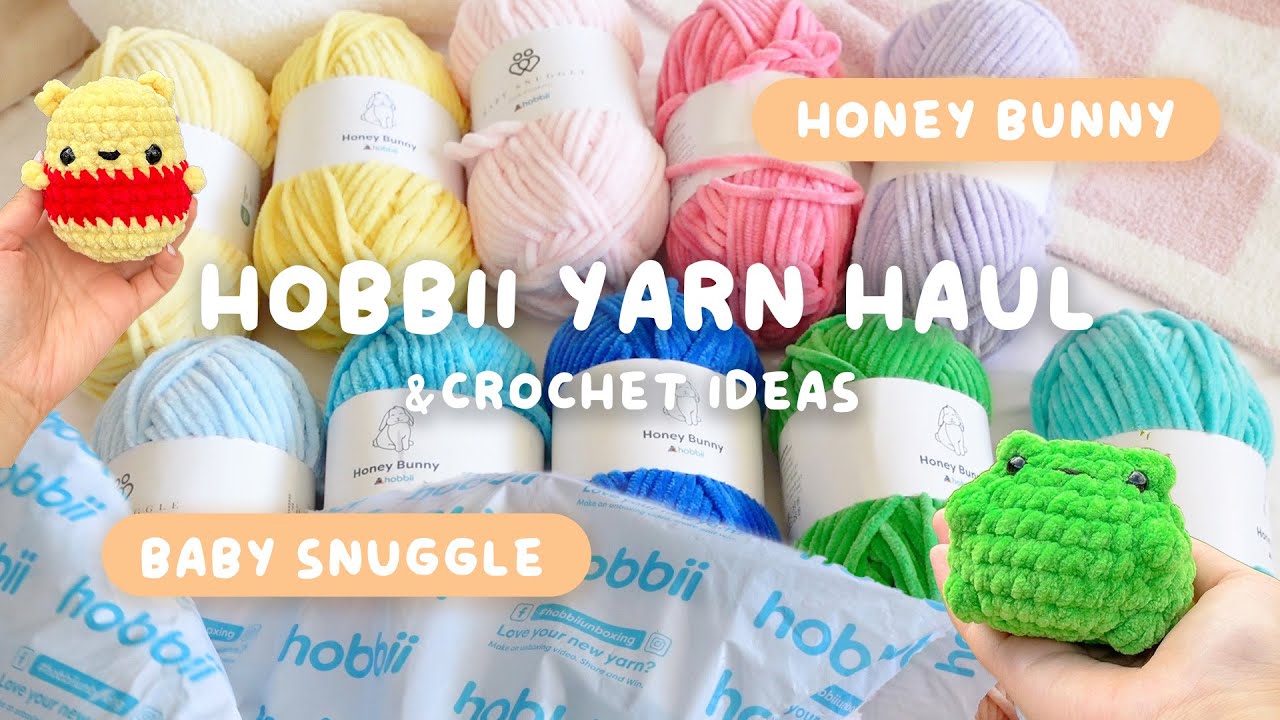 UNBOXING 📦 HOBBII YARN HAUL! BEST plush yarn for crochet? Hobbii Baby ...