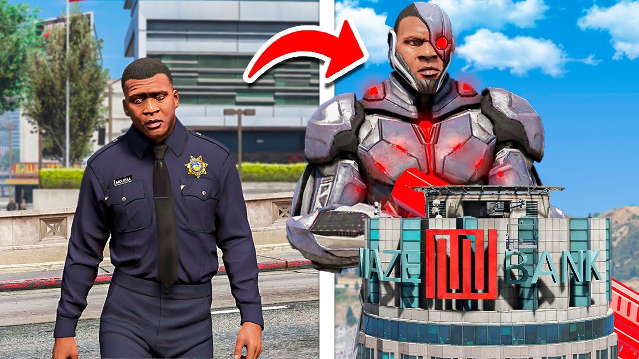 EVOLUI O POLICIAL MAIS FRACO PARA O MEGA FORTE NO GTA 5 - YouTube