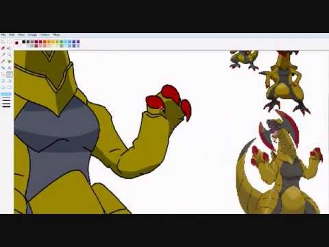 Pokémon Drawing - Haxorus - YouTube