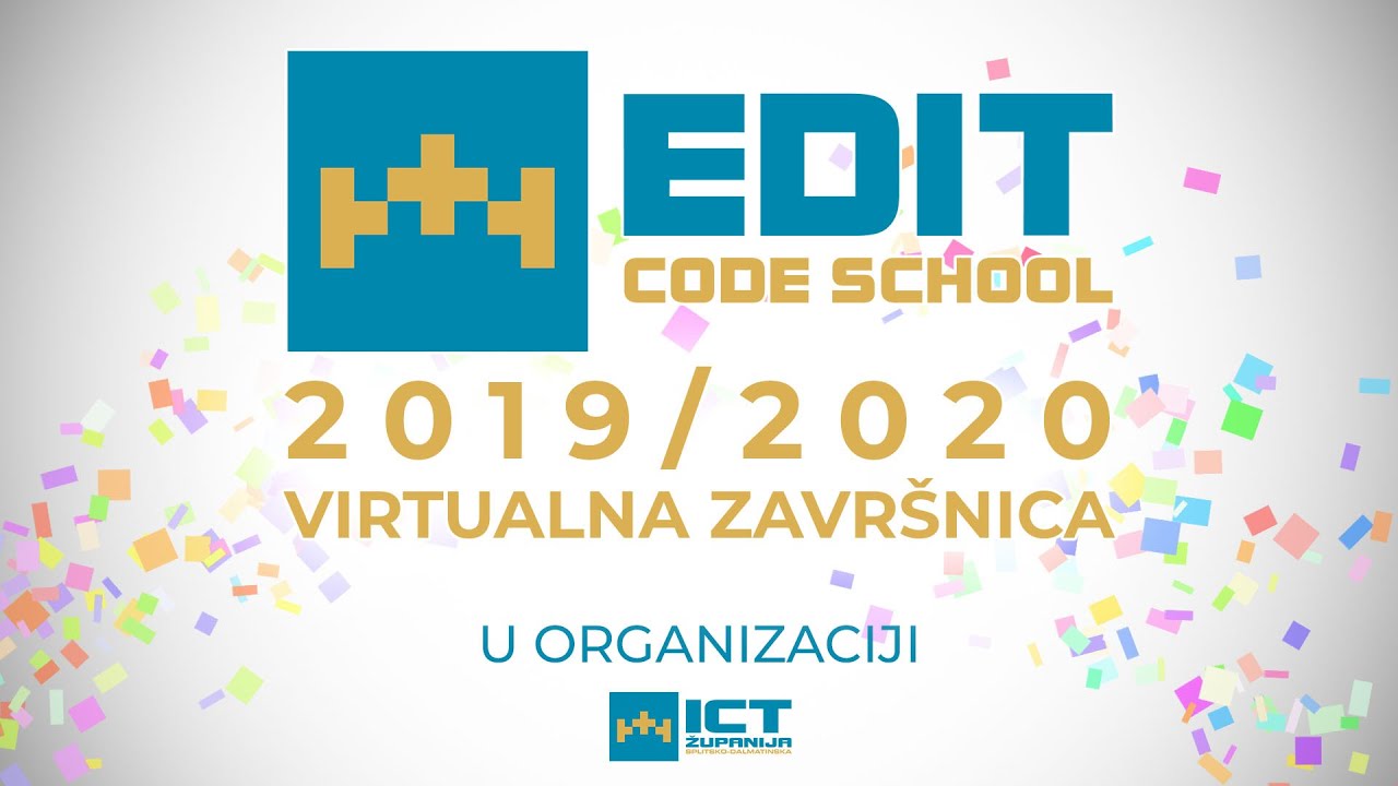 EDIT CodeSchool 2019/2020 - Dodjela Nagrada - YouTube