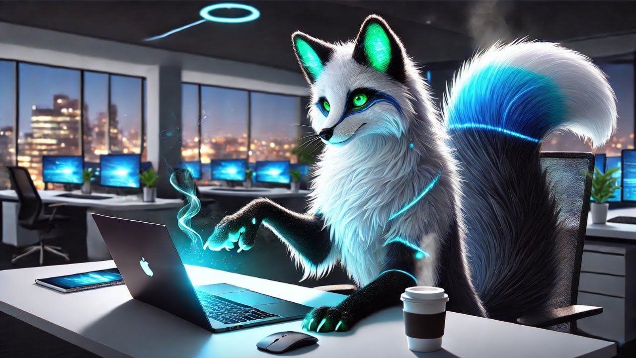 MAGICAL BLUE FOX COOKS PANCAKES IN A MODERN KITCHEN! 🦊🥞 - YouTube