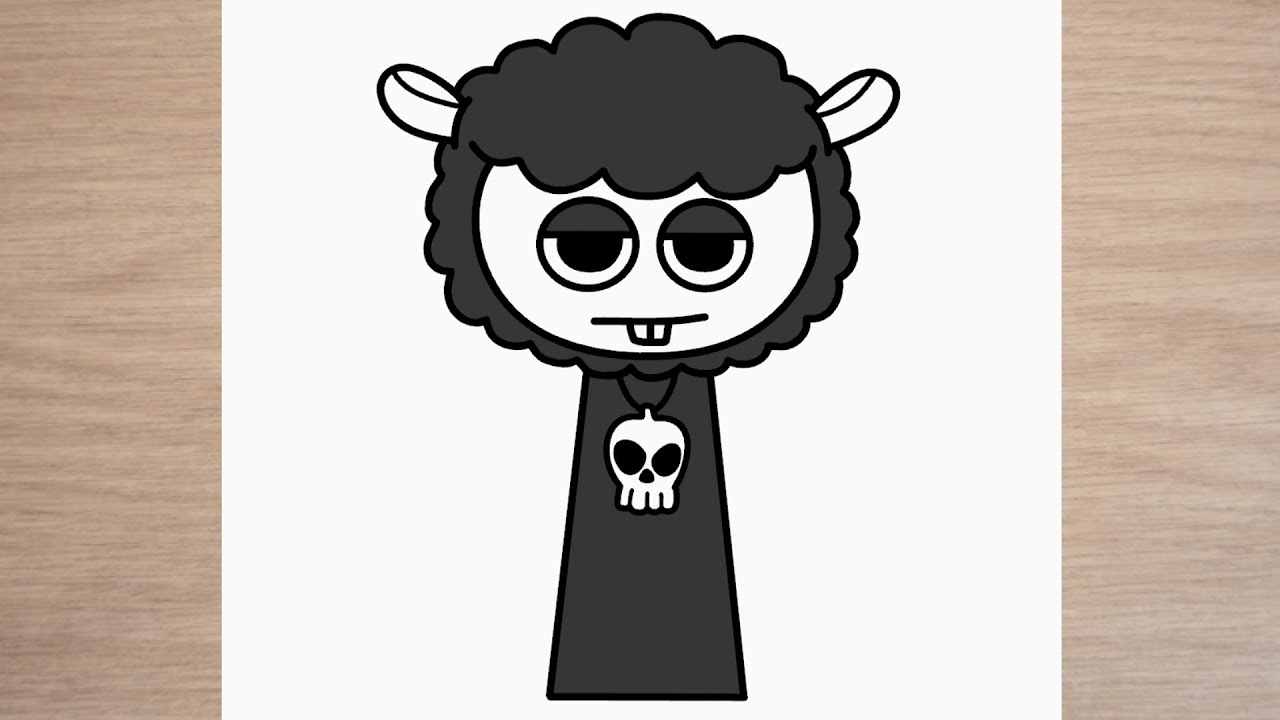 Como dibujar a Baba Chops Incredibox Sprunki x Nightmare Critters Poppy ...