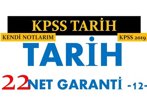 Tarih | Osmanlı Devleti Kuruluş Dönemi Ve Medeniyetler 12 | Kpss Tarih 22 Net Garanti