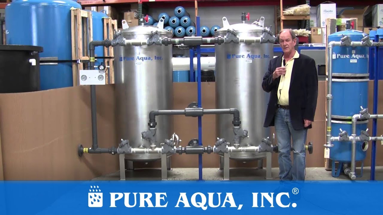 Duplex Stainless Steel Media Filter Kuwait, 98 GPM | www.PureAqua.com ...