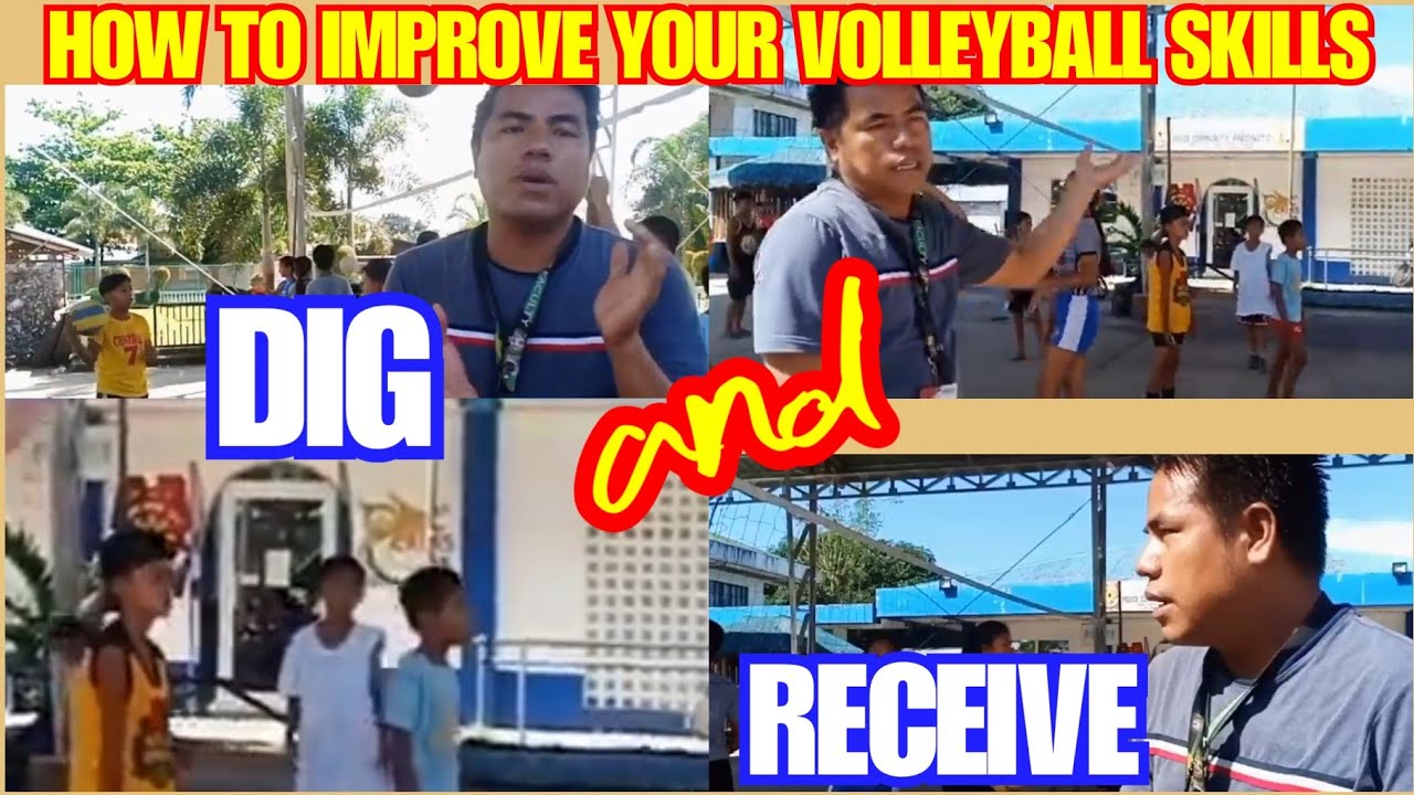How to improve your volleyball digging and receiving skills - YouTube