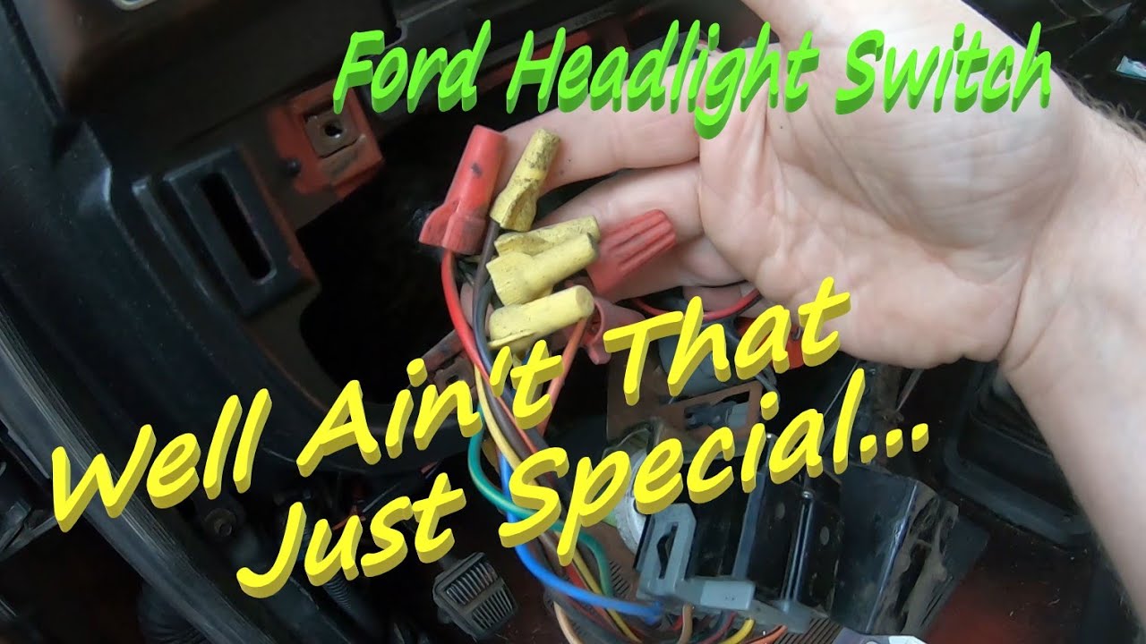 1990 Ford F350 Headlight Switch Replacement - Bricknose - OBS - DIY ...