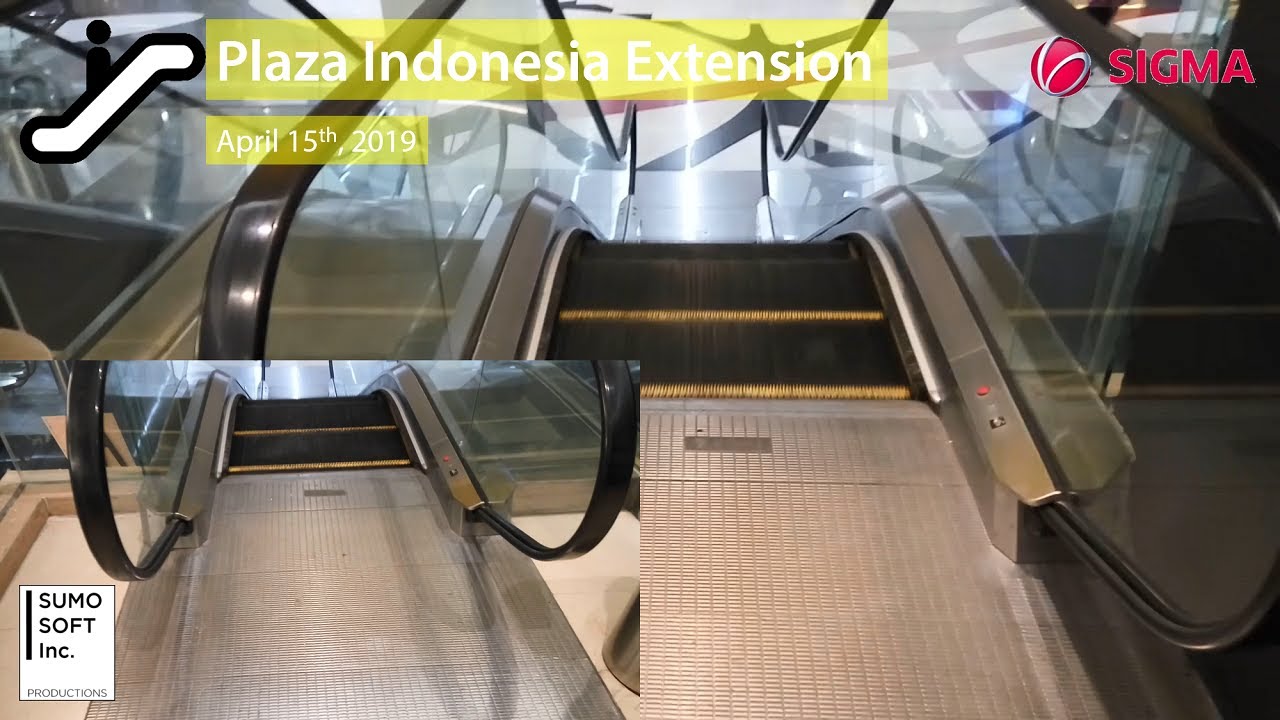 Two Short Sigma Escalators at Plaza Indonesia Extension, Jakarta - YouTube