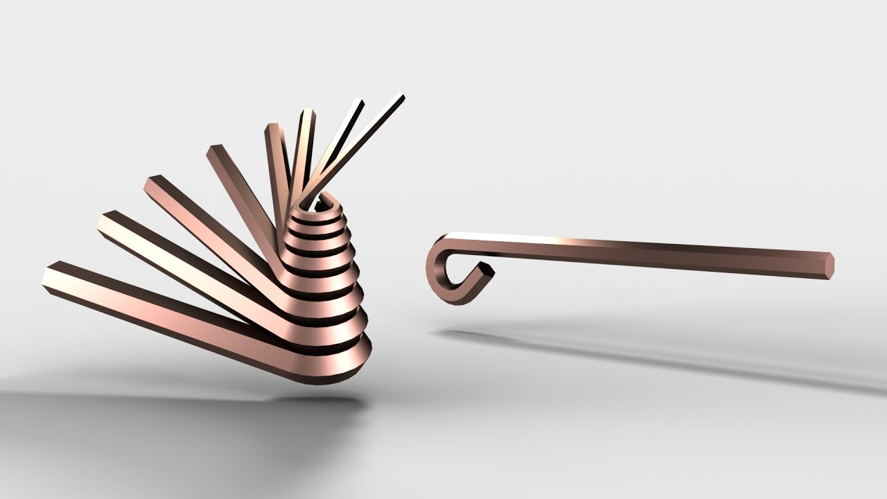 SolidWorks Tutorial for Beginners to Create Allen Wrench and SolidWorks ...