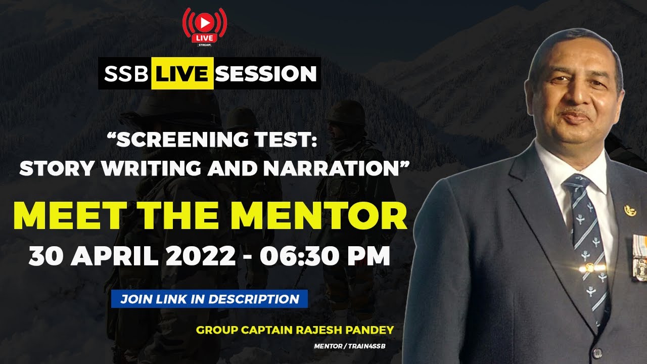 Screening Test: Story writing and Narration | Meet the Mentor (Session ...
