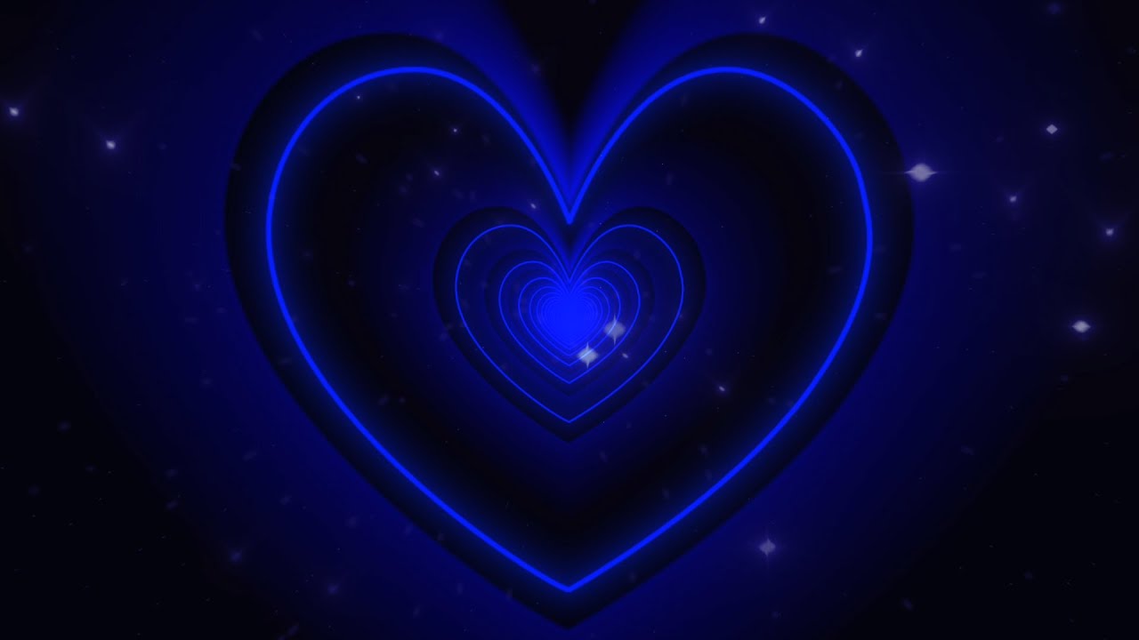 Blue Screen Effects Backgrounds 💙 Heart Tunnel Background | Love Heart ...