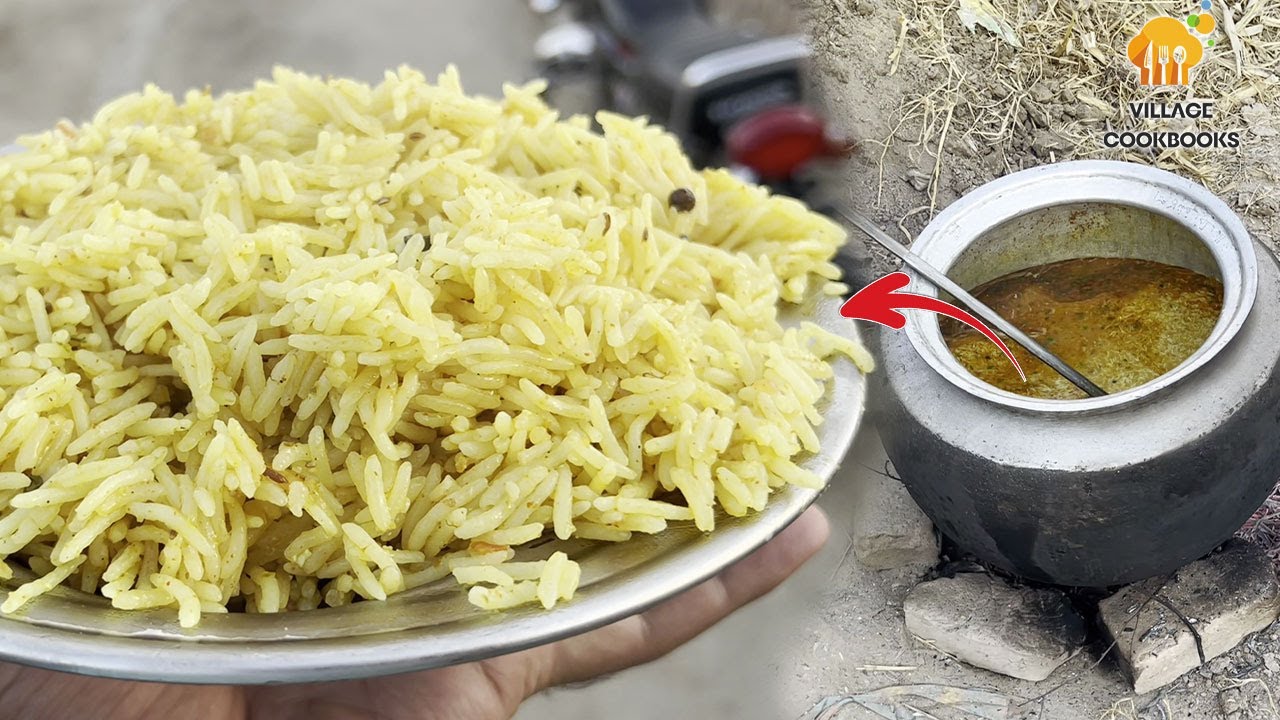 Authentic Village Style Plain Biryani Recipe | Namkeen Rice | Simple ...