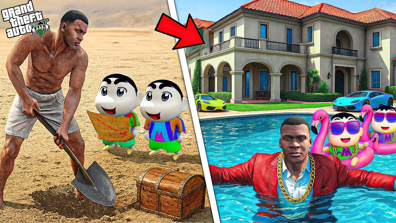 Franklin Poor To Rich Life in GTA 5 ! (GTA 5 mods) - YouTube