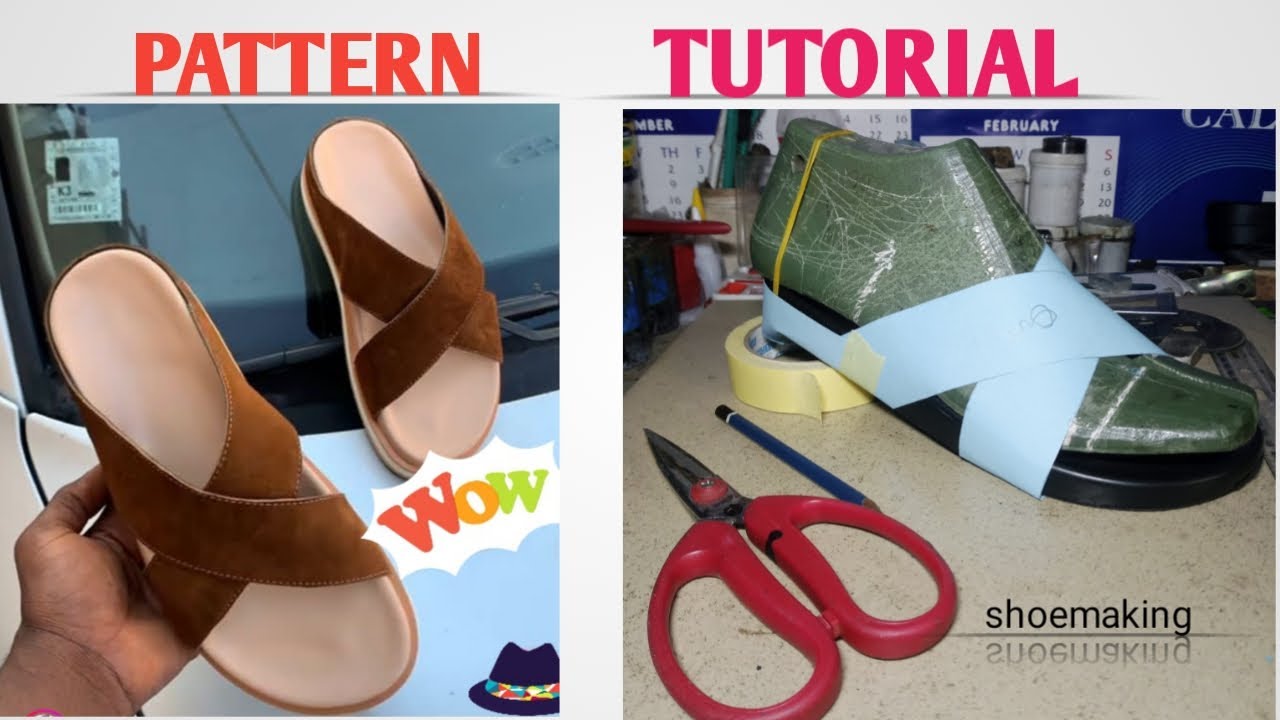 How to create pattern for this trendy slide slippers - YouTube