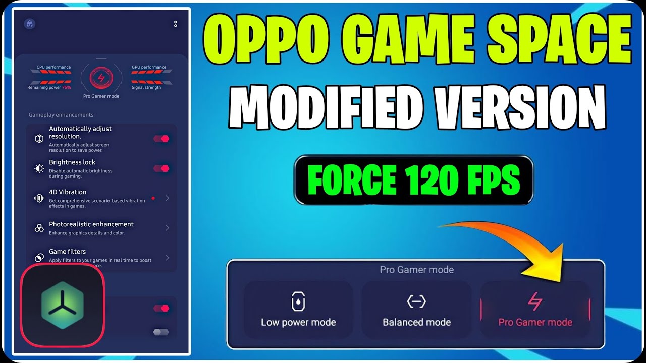 Oppo Game Space | 120FPS Booster | Increase Performance Of Android | No ...