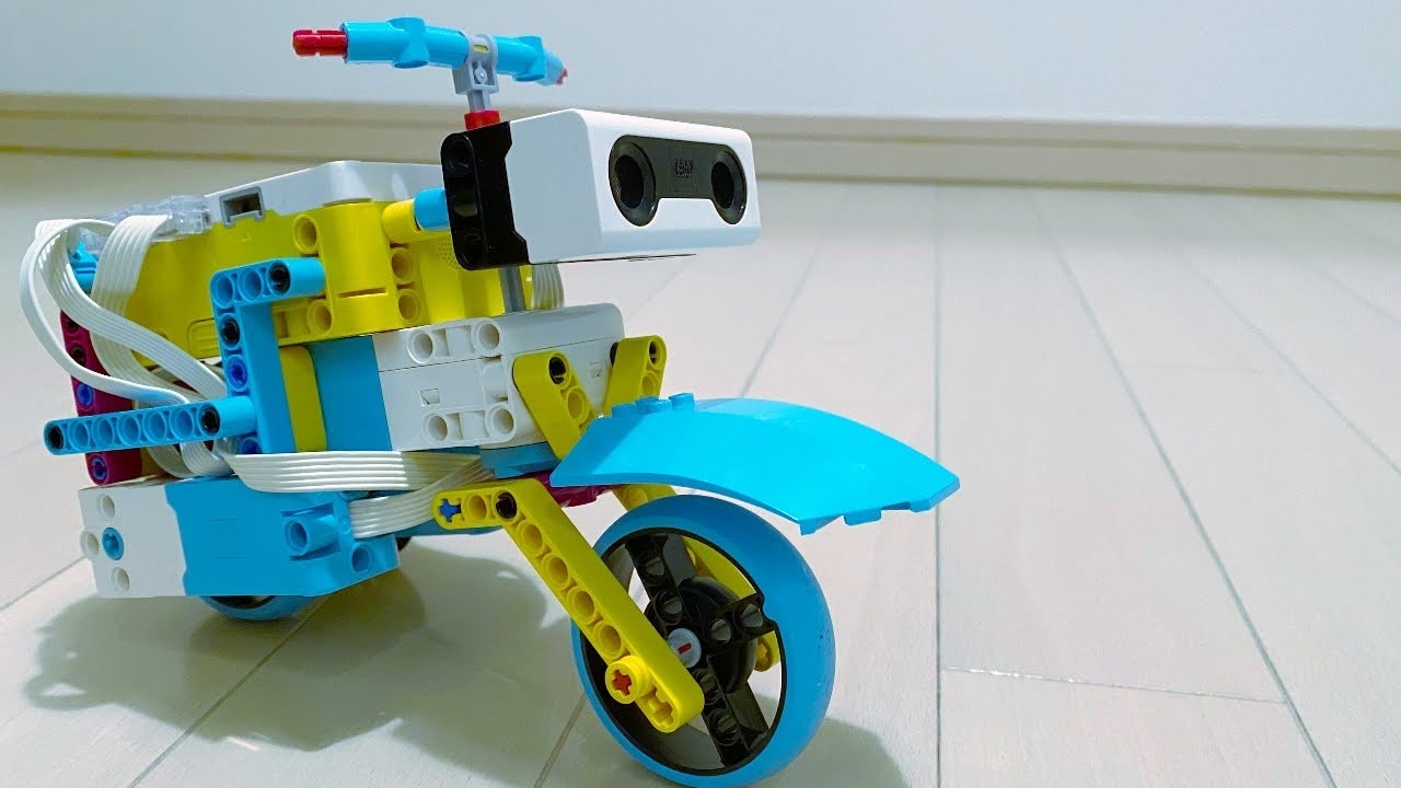 LEGO motor bike. #spikeprime - YouTube