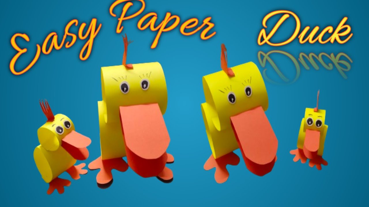 DIY Paper Duck !! How to make paper Duck ! Q n Z Crafts - YouTube