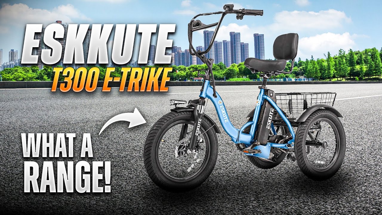 Eskute T300 E-Trike Range Test | Distance & Performance Review - YouTube