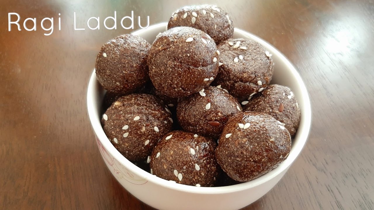 Ragi Laddu with Jaggery | Healthy and Nutritious Ragi Laddu Recipe ...