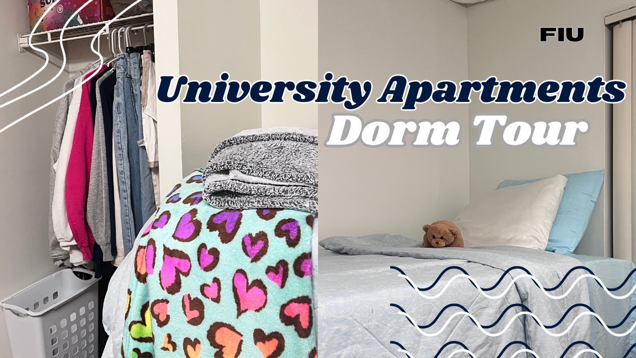 DORM TOUR | University Apartments FIU - YouTube