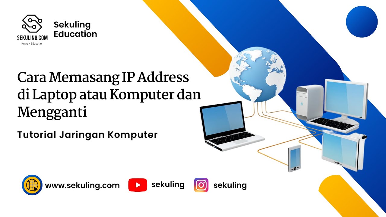 Cara Memasang IP Address di Laptop atau Komputer dan Mengganti - YouTube