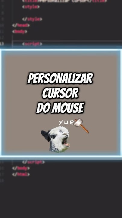 Personalizando Cursor Com Html5css3 E Javascript Desenvolvedor Codingbr Javascripttutorial