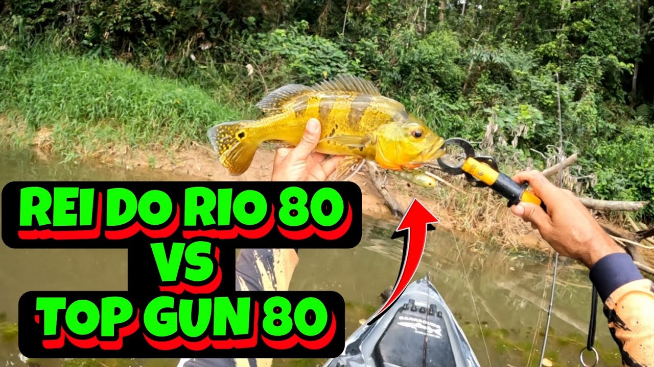 ISCA ARTIFICIAL REI DO RIO 80 E TOP GUN 80!!! É UMA ISCA MELHOR QUE A ...