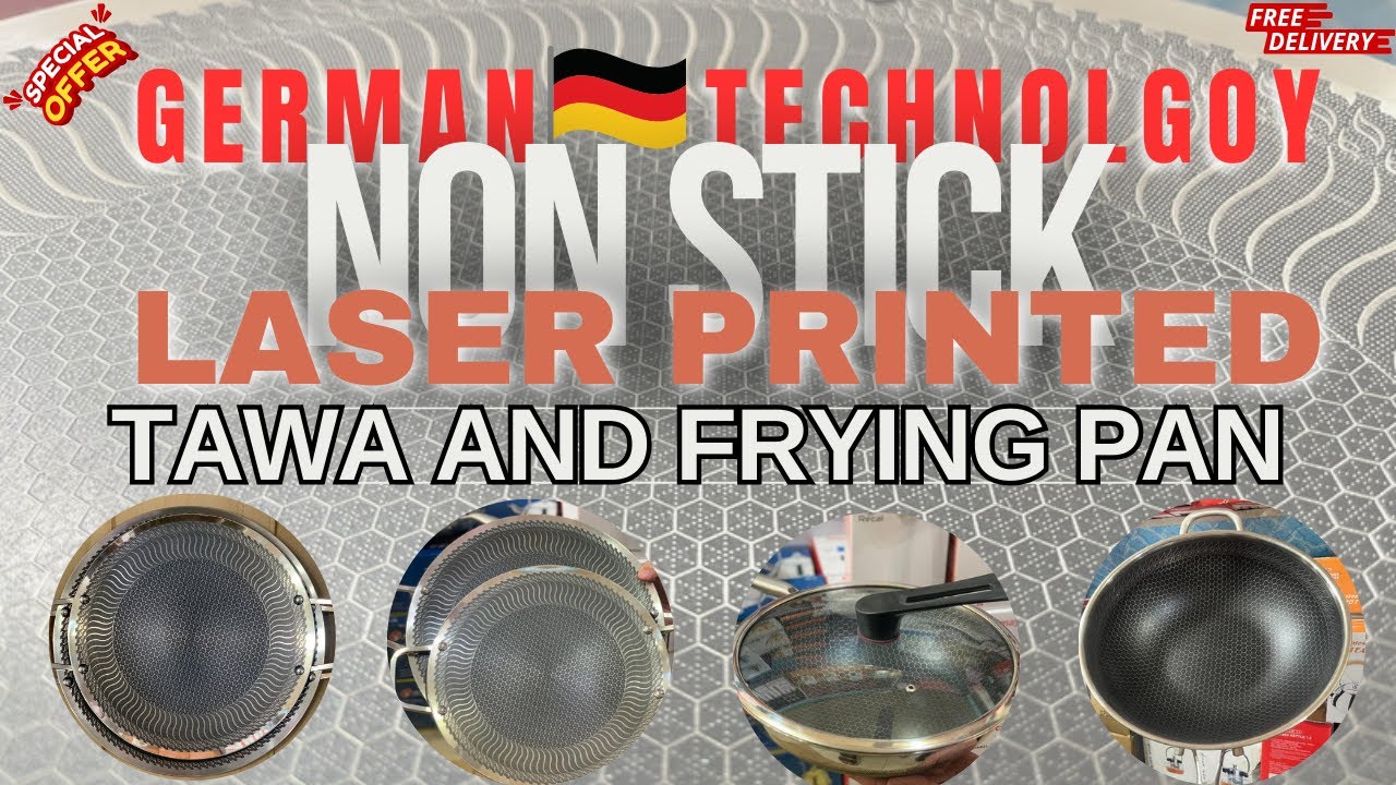 German Technology Laser Printed Tawa and Frying Pan | Kitchenware ...