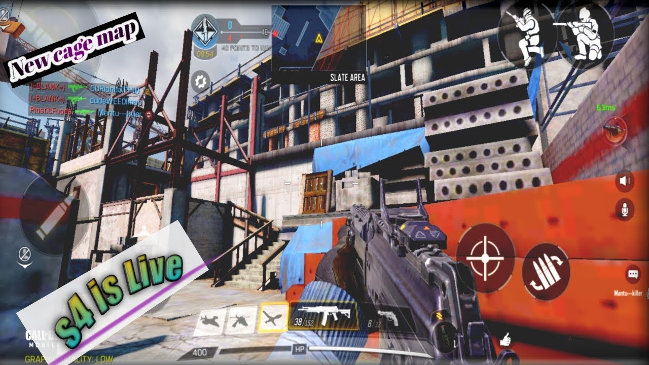 #CODM #callofdutymobile Brand new s4 is live on codm New mp map cage is ...