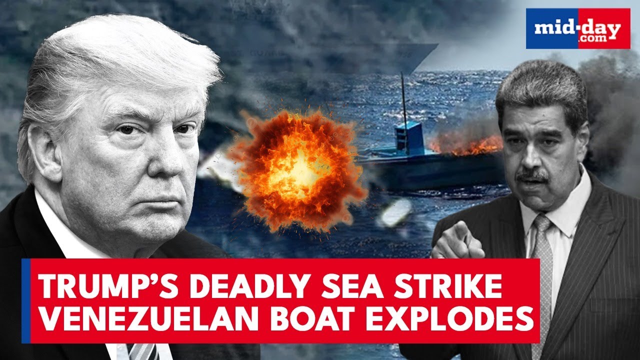 Chilling Footage! Venezuelan Drug Boat Erupts in Fireball After Trump’s ...