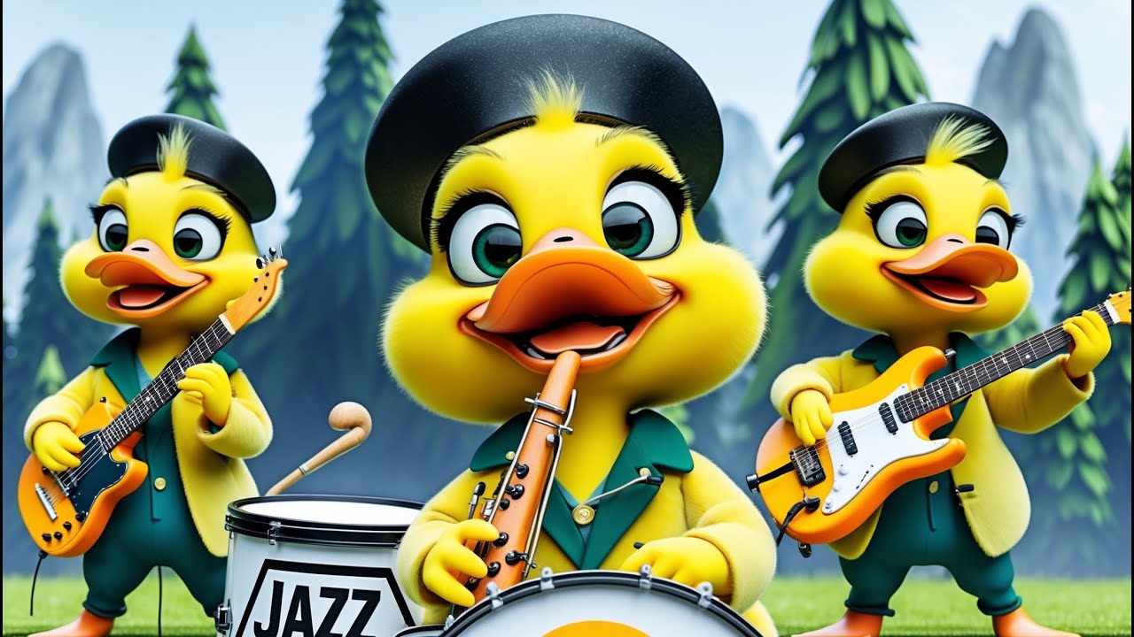 🎷🦆🎷 Welcome to the Duck Jazz Club Ducks / Play Dixieland Jazz in a 4K ...