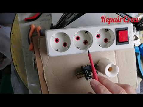 Seri Ampül ile Arızalı Güç kaynağı tespit devresi, Lamba ile seri bağlantılı priz hazırlama