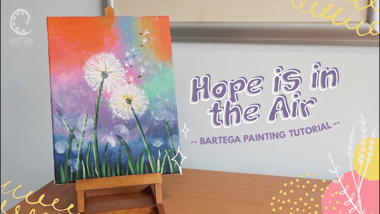 🌼BEAUTIFUL Dandelion Artwork | Acrylic Painting Tutorial for Beginners ...
