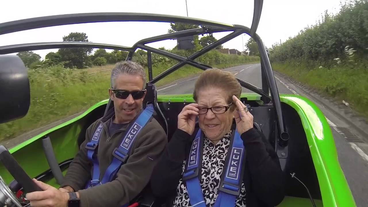 Mum's Reaction to Acceleration in a Stuart Taylor Phoenix R1 - YouTube