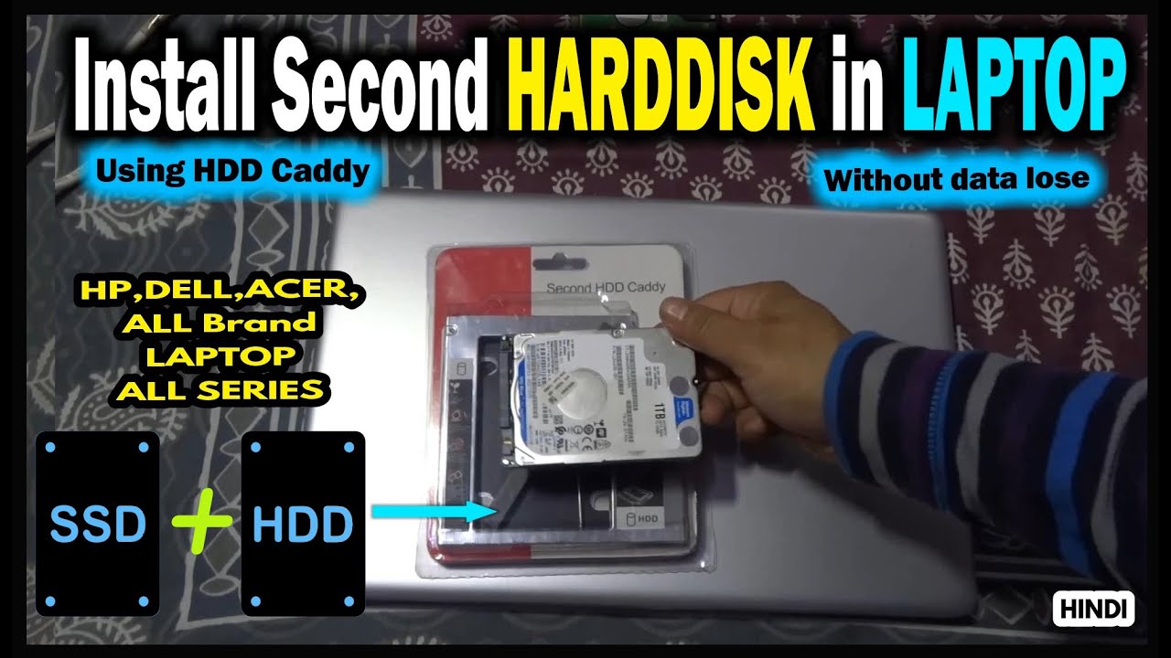 How to Install 2 Hard Drive in 1 Laptop | Dual Drive Setup Tutorial ...