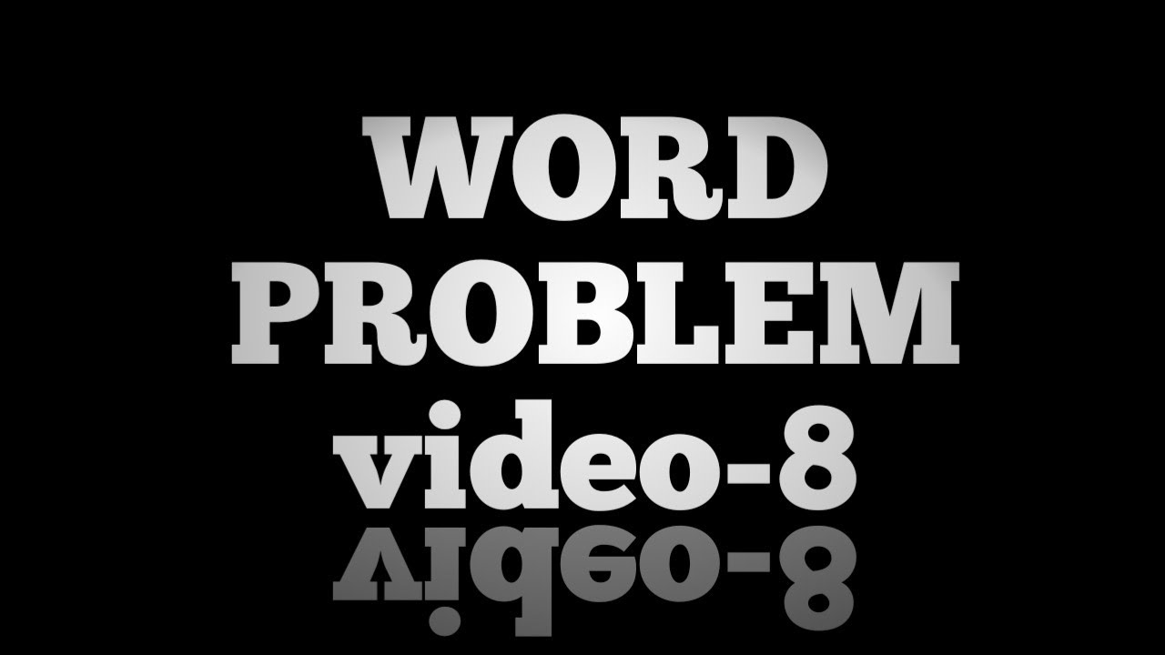 Set(word problem) - YouTube