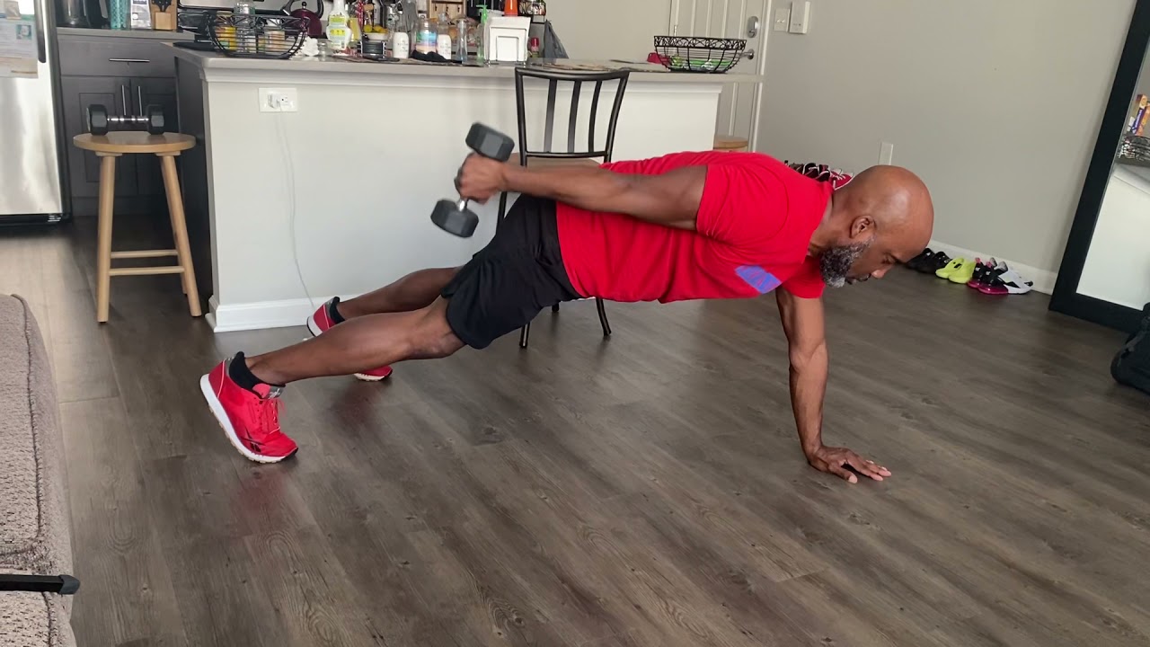 Plank w/ tricep extension - YouTube