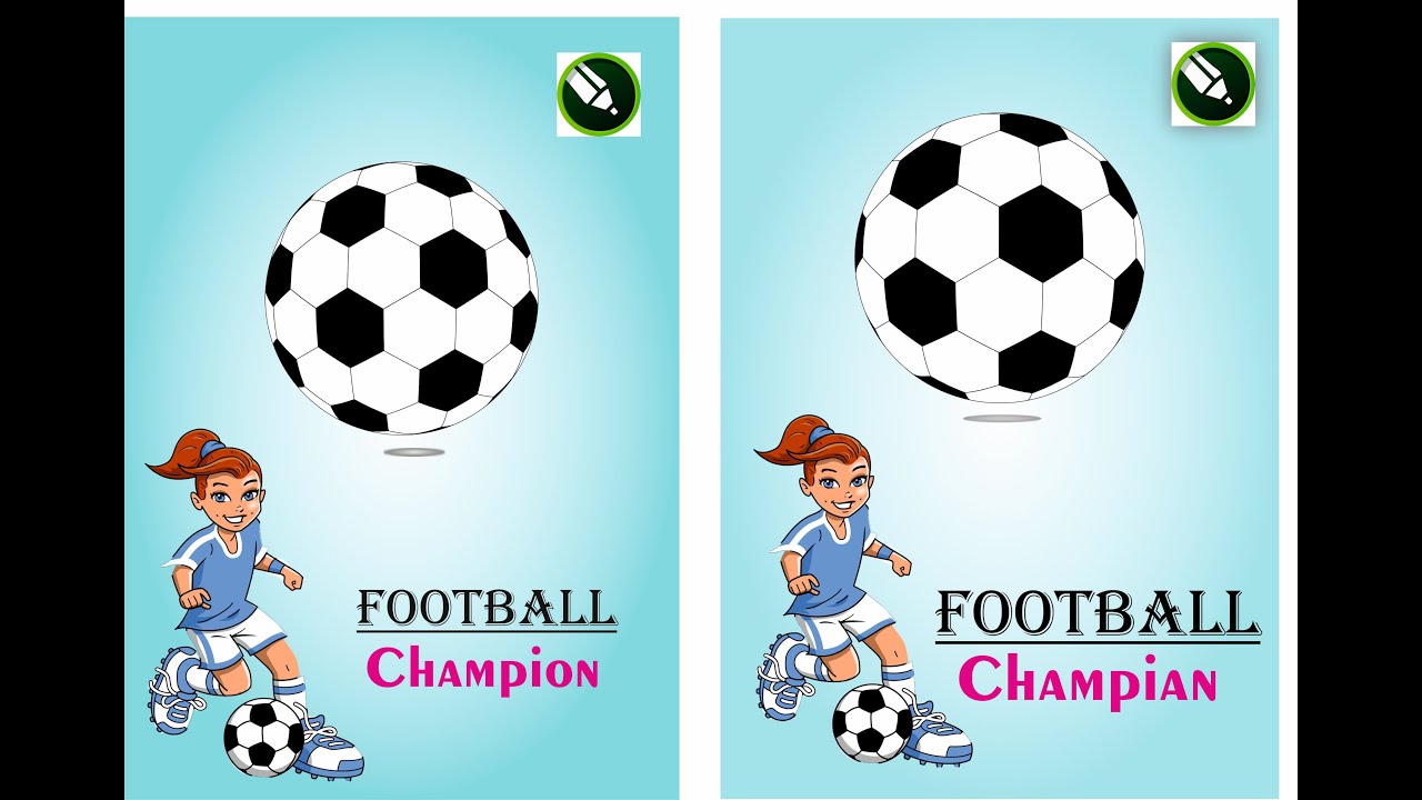 HOW TO MAKE A FOOTBALL IN COREL DRAW - YouTube