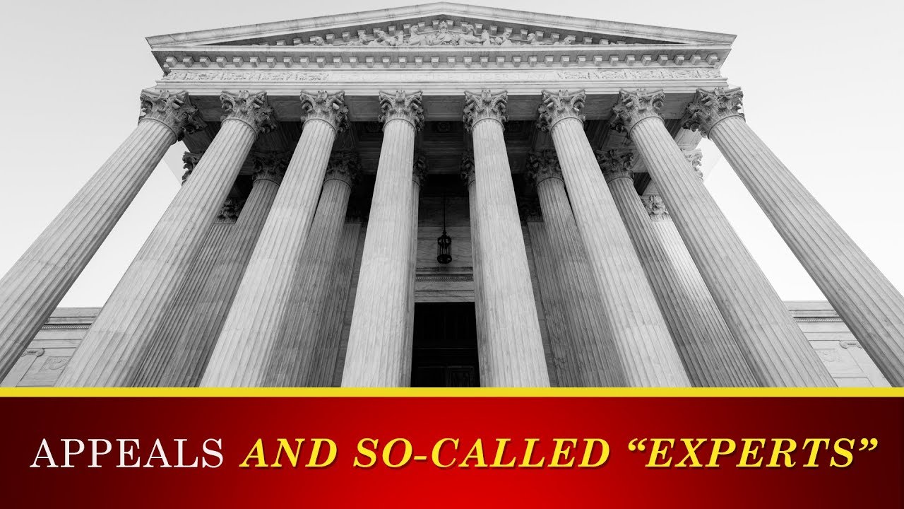 Appeals and So Called "Experts" - YouTube