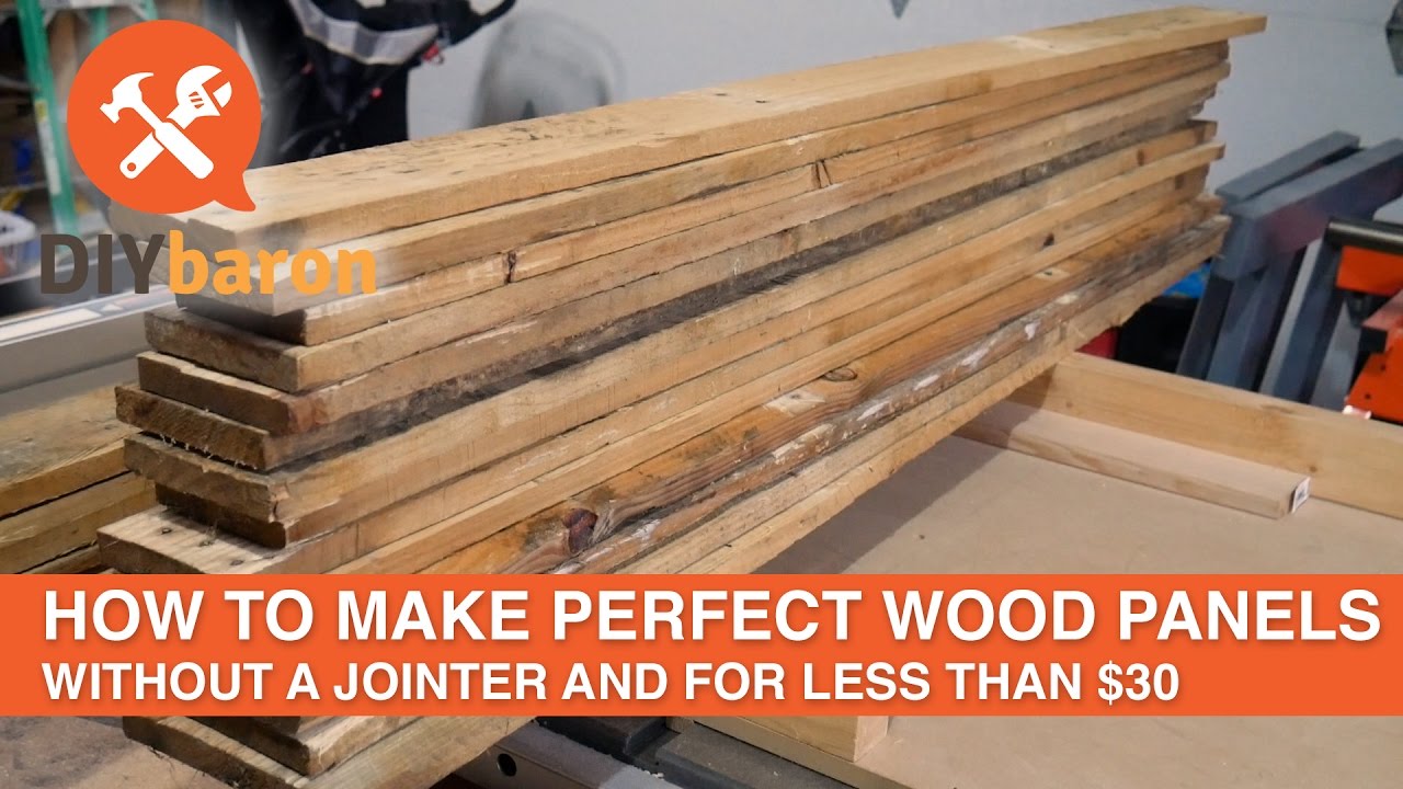 How to make perfect wood panels without a jointer for less than $30 ...