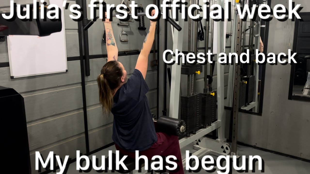 the deload is over and the bulk is finally here! - YouTube