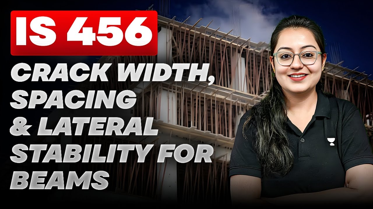 Beams IS 456 | Crack width | Spacing | Lateral Stability | RCC ...