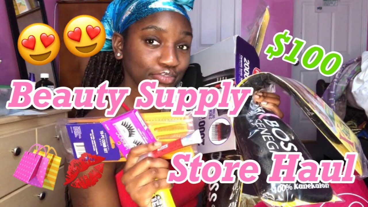 MY $100 BEAUTY SUPPLY STORE HAUL! - YouTube
