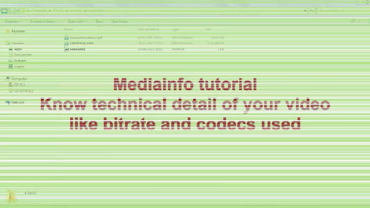 Mediainfo tutorial - Know technical and tag info of any video - YouTube